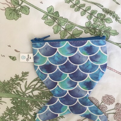 Mermaid Magic Coin Purse, Fish Shaped Small Zipper Pouches, Accessory ...