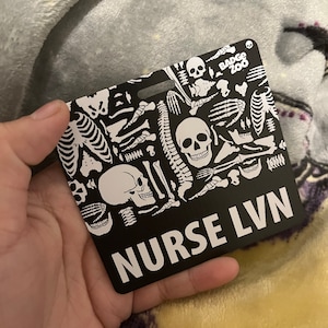 LVN Badge Buddy With Weight Height and Temperature - Etsy