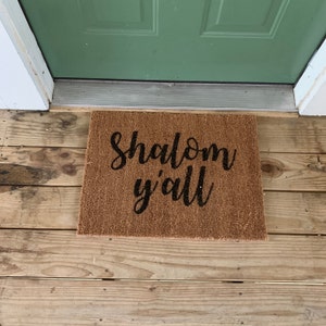 Welcome Y'all Doormat, Welcome Y'all Door Mat, Welcome Mat, Welcome ...