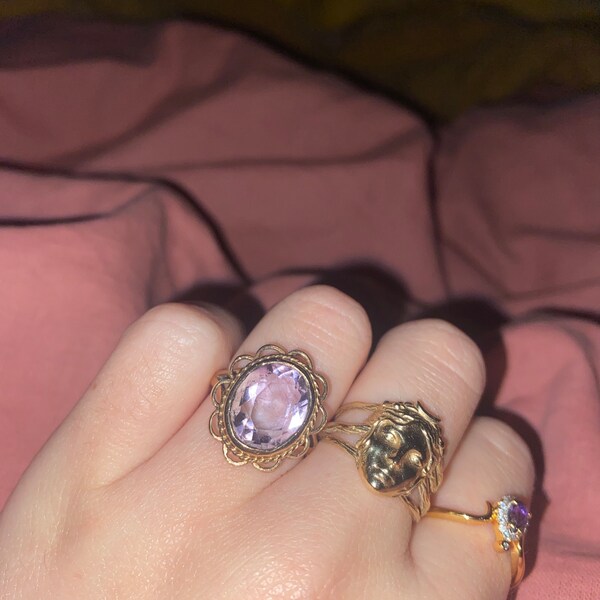 Vintage 15ct Gold Fox With Ruby Eyes Ring - Etsy