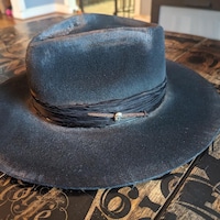 Custom Mens Rock N Roll Fedora Distressed, Southern Rocker Men Hat ...