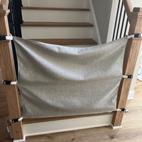 Hooks-included Fabric Baby Gate / Fabric Baby Gate, Custom Fabric Gate ...