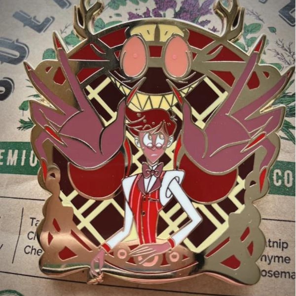 Golden Hour a Hazbin Hotel Radiohusk Enamel Pin - Etsy