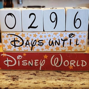 Reversible Countdown Blocks, Disney Cruise/disney World Countdown ...