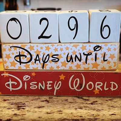 Reversible Countdown Blocks, Disney Cruise/disney World Countdown ...