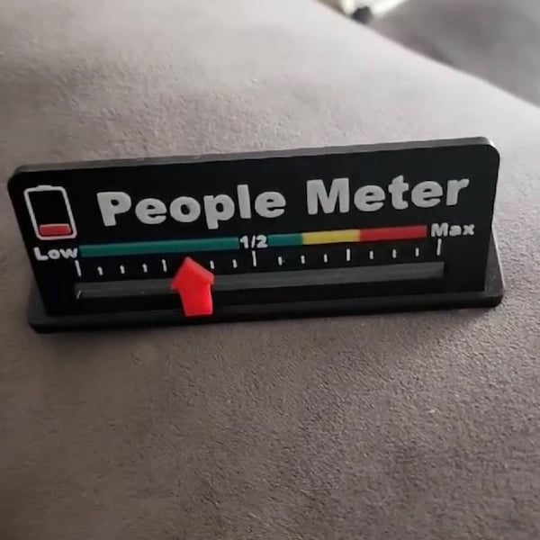 Social Battery Desktop Indicator | People Meter |show Your Mood ...