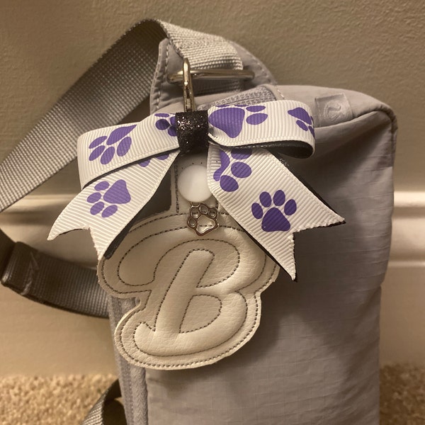 Puffy Foam Key Fob Snap Tab Gift Idea Monogram Alphabet Letters A-Z ...