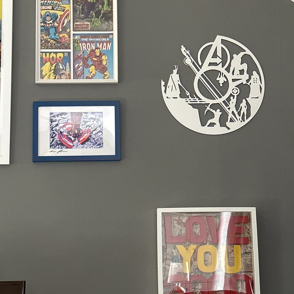 Avengers Wall Decor, Marvel Wall Art, Geometric Wood Wall Hangings ...