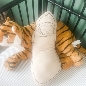 Customized Life-size Newborn Baby Pillow Birth Gift Keepsake - Etsy