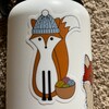 Fox Knitting Sticker Vinyl Woodland Animal Knitter Sticker, Fox Laptop ...
