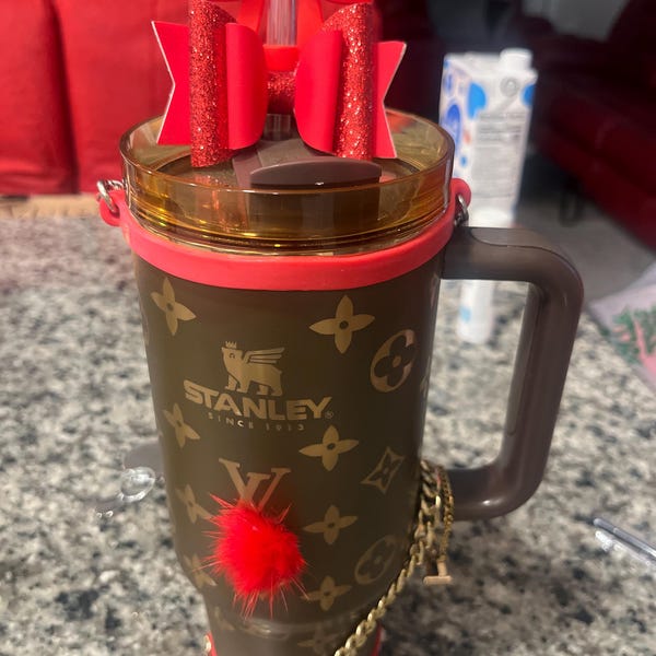 Black Glitter Straw Bow Straw Bow Topper Starbucks Straw Accessory ...