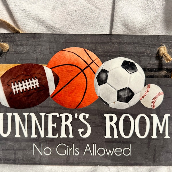 Sports Door Sign, Kids Room Sign, Door Sign for Coach - Etsy