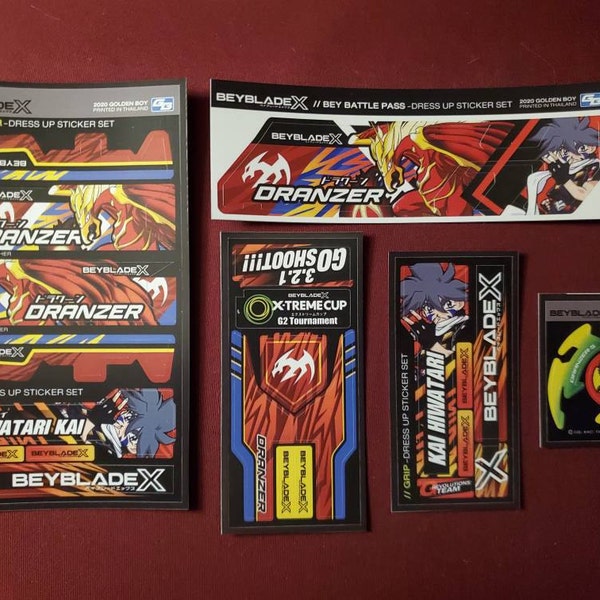 Beyblade X Battle Pass Vinyl Stickers - Etsy