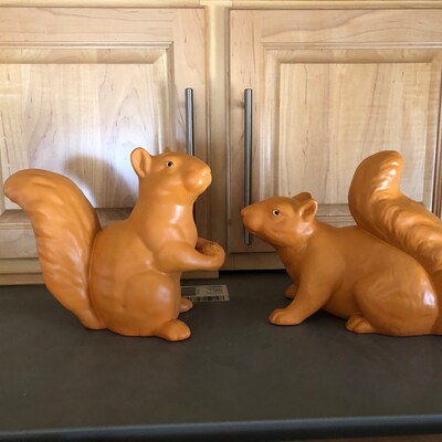 Ceramic Squirrel, Standing, Art Sculpture, Woodland Gift, Choose Your ...
