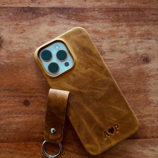 Custom Tumbled Phone Case, Tan Phone Cover, iPhone 14, 13, 12, 11, Pro ...