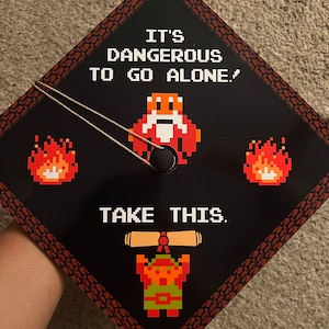 Legend of Zelda Printed Graduation Cap Topper, Funny Grad Cap Topper ...