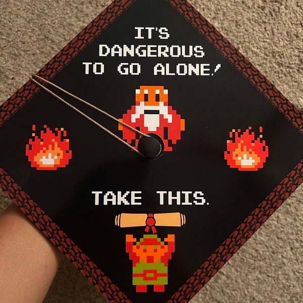Legend of Zelda Printed Graduation Cap Topper, Funny Grad Cap Topper ...