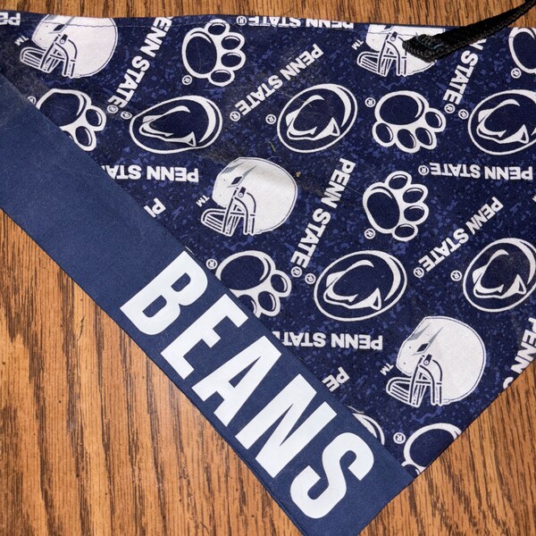 Penn State Dog Bandana: Personalized PSU Design - Etsy