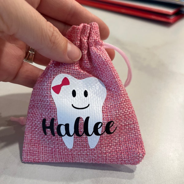 Tooth Fairy Bags, Personalized Tooth Fairy Pouch, Child's Tooth Fairy ...