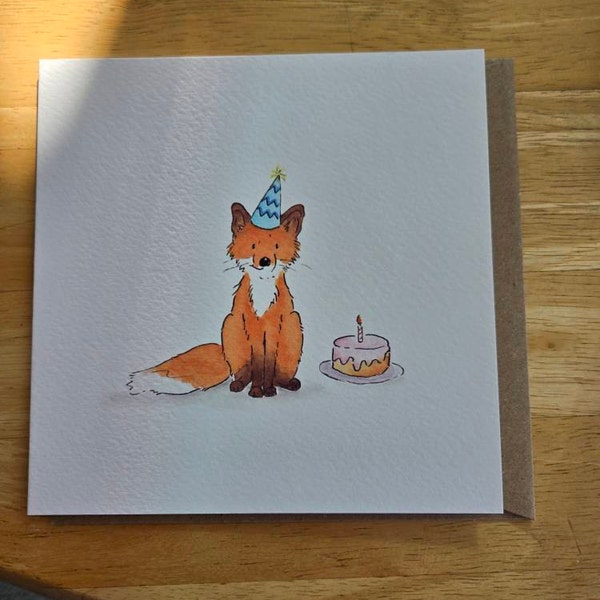Birthday Fox Card | Exam Card | Congratulations | Well Done | Cute ...