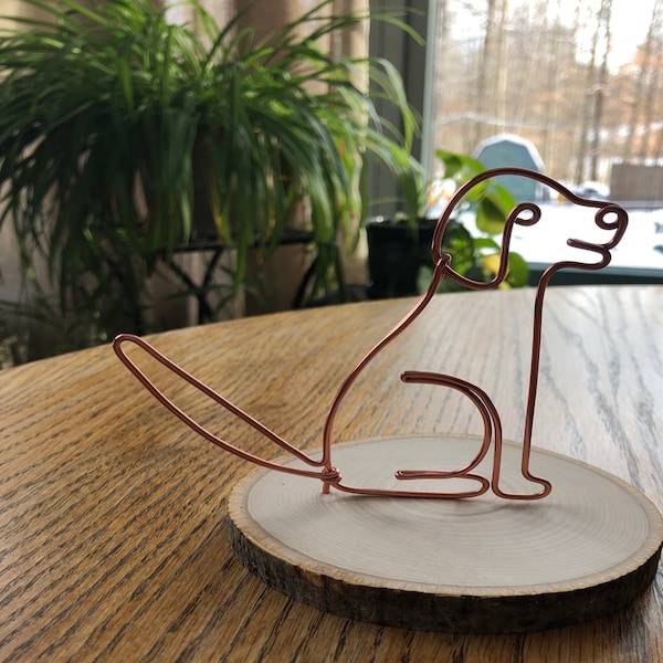 Wire Sculpture of Labrador Retriever, Golden Retriever, Personalize ...