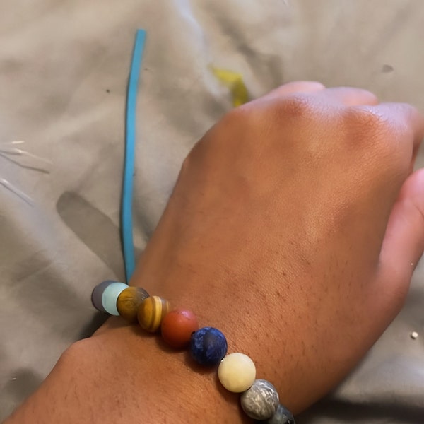 Matte Set Solar System Gemstone Beads 8mm 6mm,set Planet Beads ...