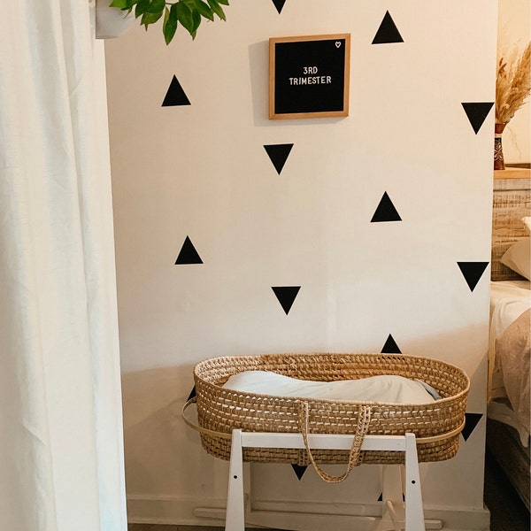 4" Triangle Wall Vinyl Decal Sticker - Set of 10 - Etsy