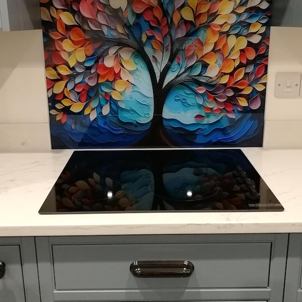 Beautiful Stained Glass Effect Wall Art, HD Digital Print on Glass ...
