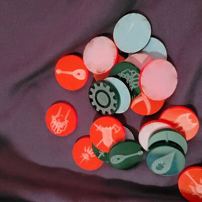 Set of 12 Class Tokens, Dungeons and Dragons, Pathfinder, Dungeon ...