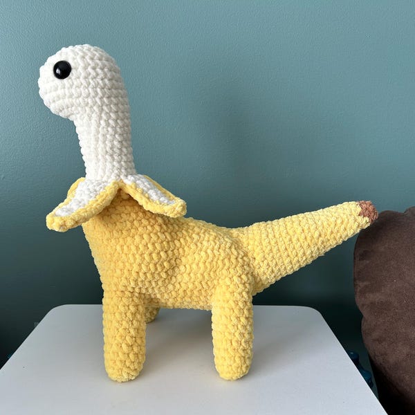 Bananasaurus and Baby Bananasaurus NO SEW Crochet Pattern Bundle - Etsy