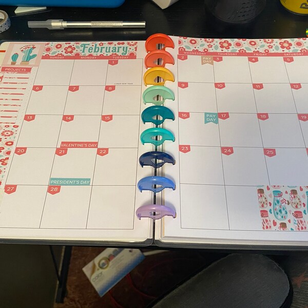 February Monthly Kit, Happy Planner February Stickers, February ...