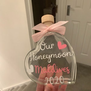 Personalised Honeymoon Destination Sand Keepsake Bottle Jar - Etsy
