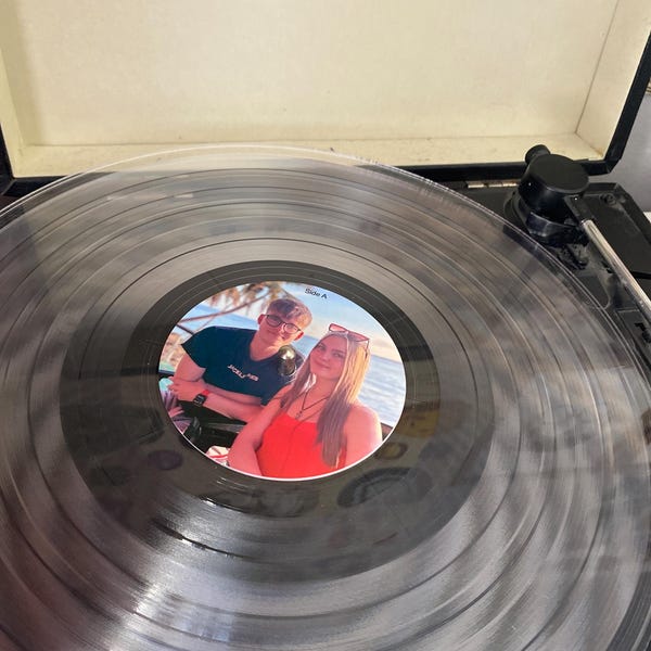 Playable Framed 12” Vinyl Record - Display Then Play - Personalised ...