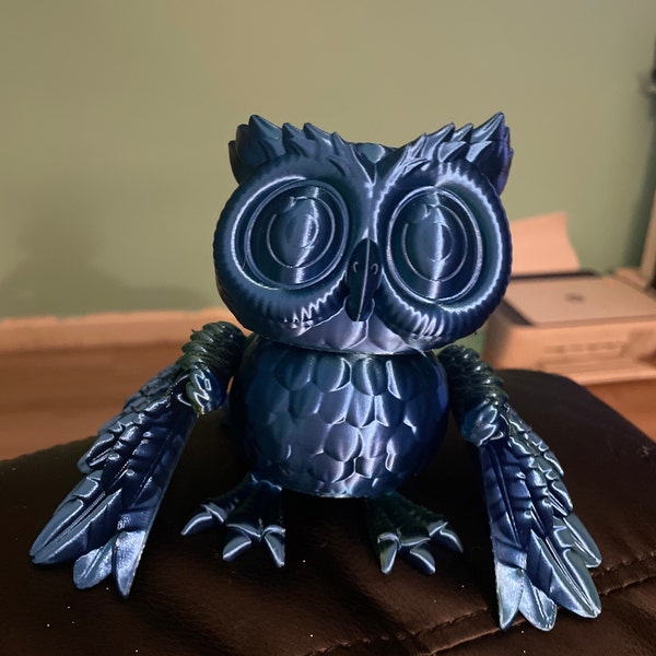 Flexi Factory Owl Print-in-place 3D STL and 3MF Files for Printing! - Etsy