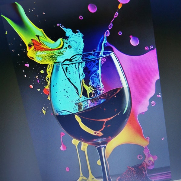 Abstract Art, Microphone and Guitar, Digital Clipart, Splashed Art ...