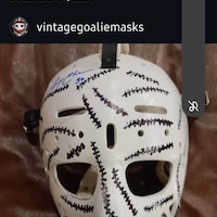 Gerry Cheevers Ice Hockey Mask Goalie Helmet 1:1 Scale Home Decor ...