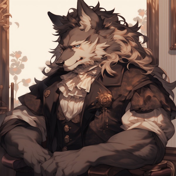 Feral Anthro Wolf Base Fursona Furry: Savage Wolf Fursona Furry Base ...