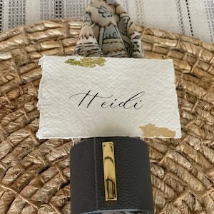 Calligraphy Scroll Name Place Cards on Handmade Paper Calligraphy Name ...