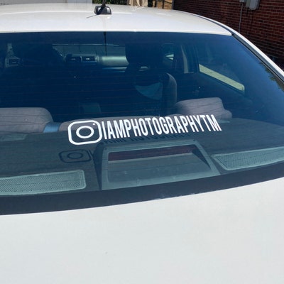 Custom Instagram Username Text Vinyl Decal Sticker Social Media // for ...