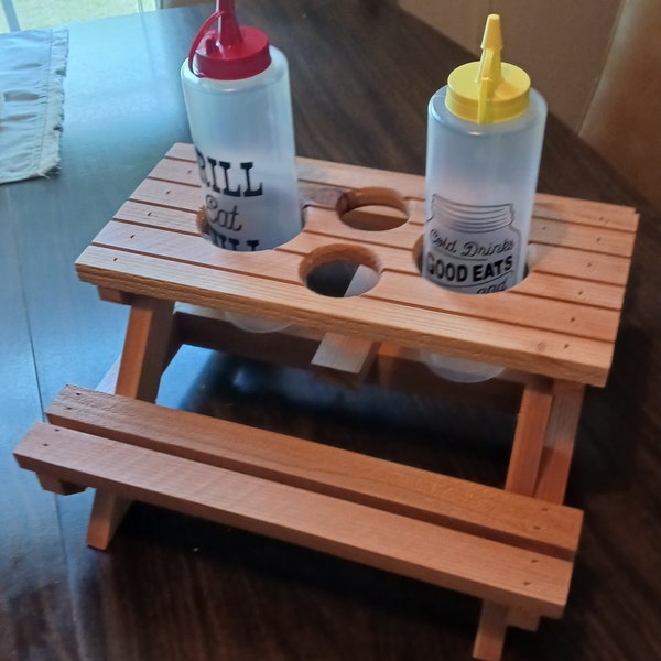 Condiment Picnic Table Plans, Camping Decoration Plans, Picnic Table ...