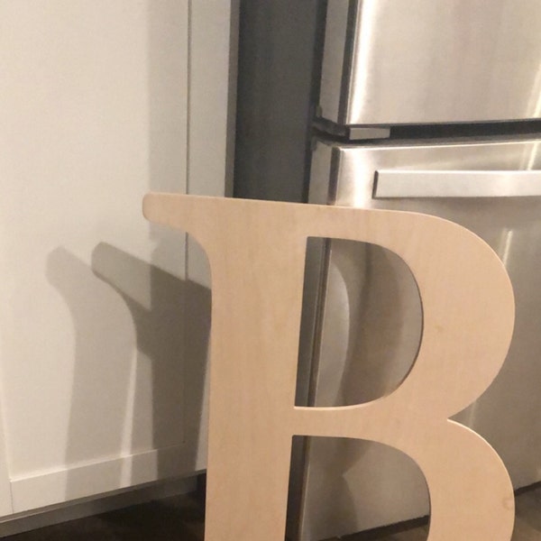 24 Inch Large Wooden Letter for Indoor Use, Wedding Guestbook ...