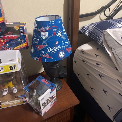 Los Angeles Dodgers Lamp Shade, Baseball. Shades Are 9.5 X 5 X 7 Tall ...