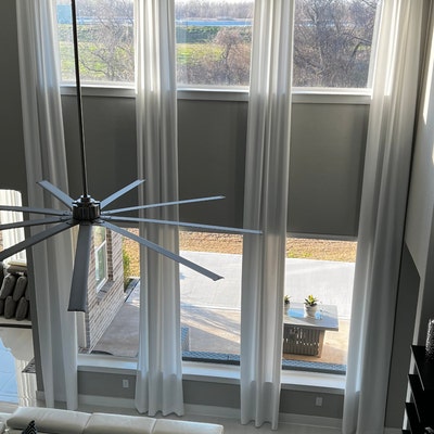 Metal Rectangular Curtain Rod Custom Length - Etsy