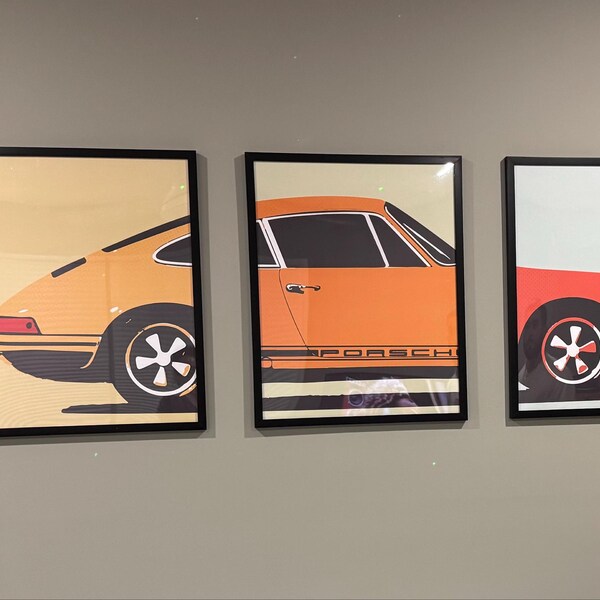 Porsche 911 992 Color Codes - Set of 3 Prints - Original Wall Art ...