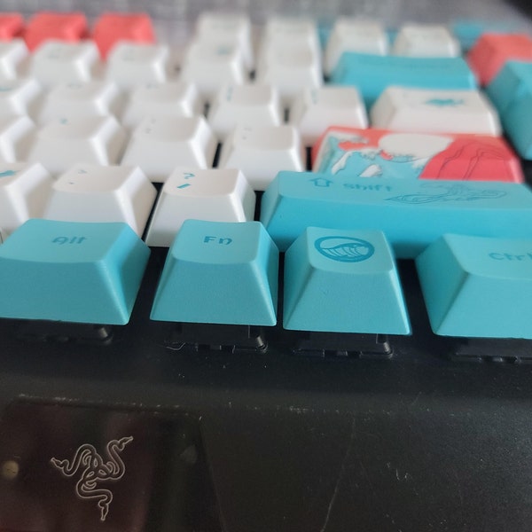 Japanese Style Hatsune Miku 130 PCS OEM Profile Anime Keycap Set for ...