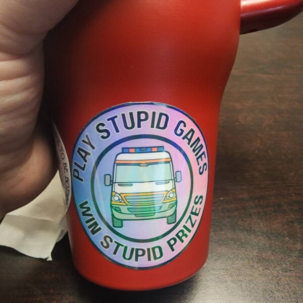 Rollin With the Homies Police Fire Ambulance Sticker, Gothic First ...