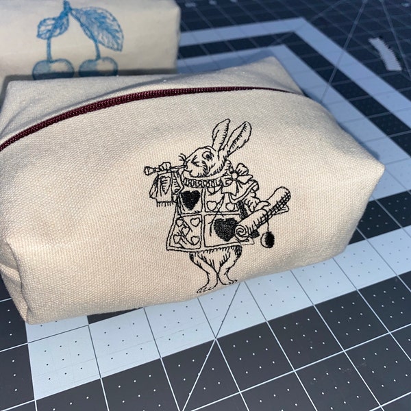 Vintage Rabbit Embroidery Design: Alice in Wonderland Linework (instant ...