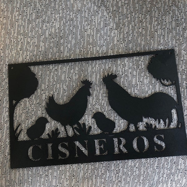 Custom Metal Chicken Coop Sign, Custom Metal Chicken Sign, Custom Metal ...