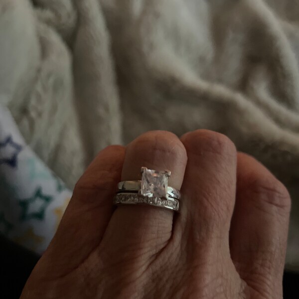 3mm Half Eternity Band Ring Invisible Princess Cut Simulated Diamond CZ ...