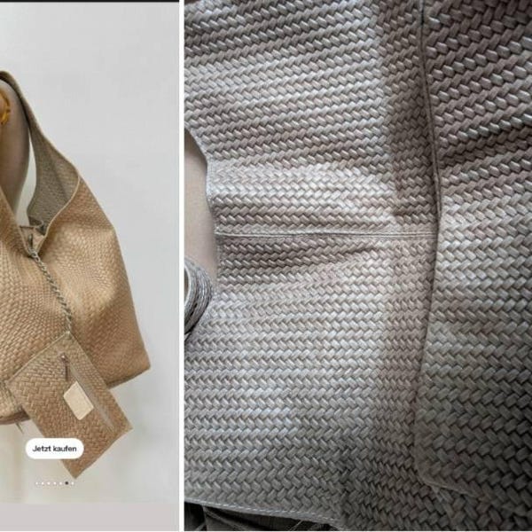 Braided Leather Bag, Buttery Soft Premium Leather, Crossbody Bag, Bum ...